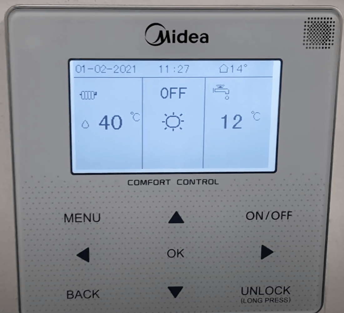 How do I temporarily disable Homely and control my Midea heat pump?